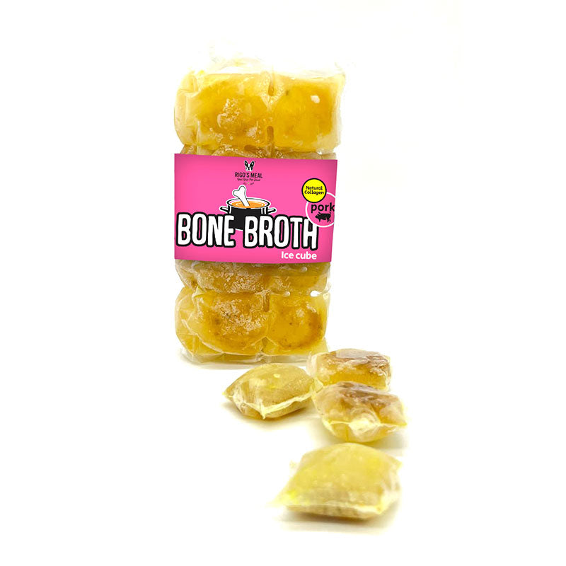 Rigos Meal Pork Bone Broth ice cubes – Rigo’s Meal